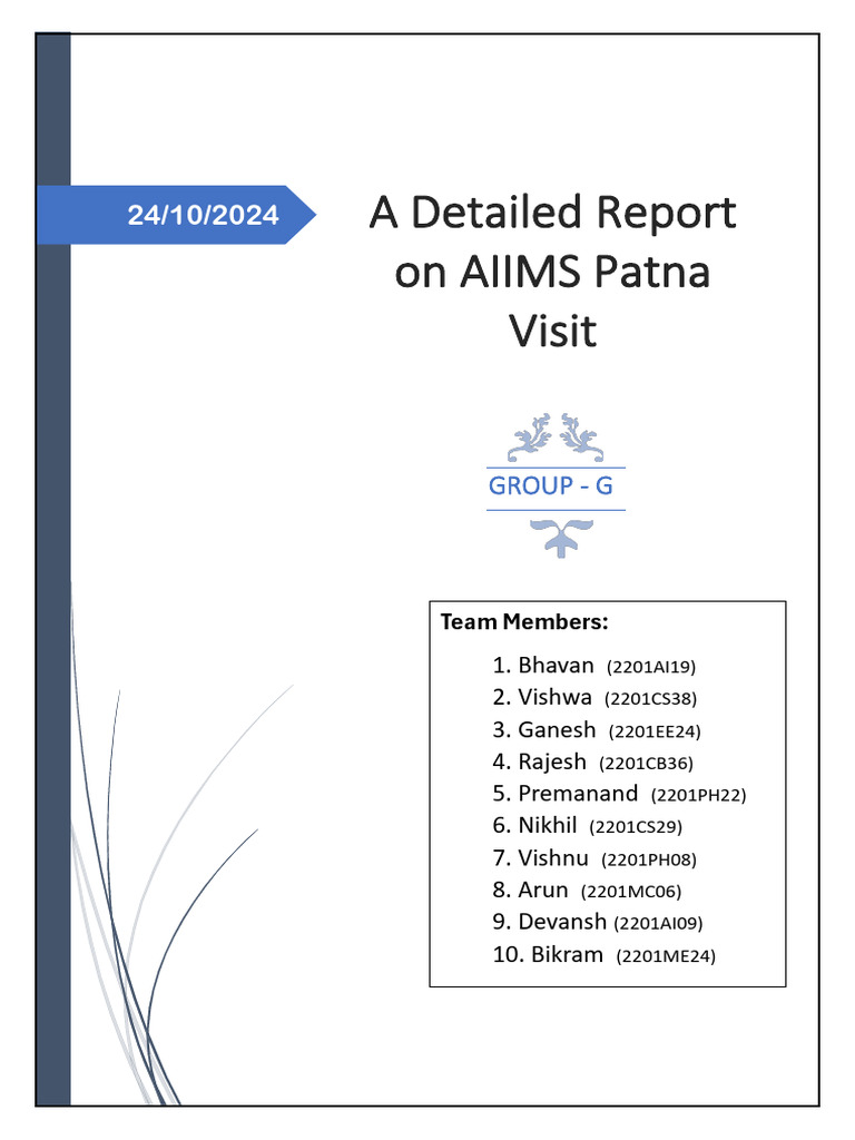 Group-G Aiims Patna Report | PDF | Friendship | Mentorship