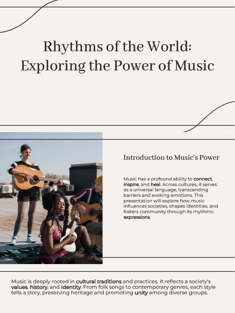 Slidesgo Rhythms of The World Exploring The Power of Music ...