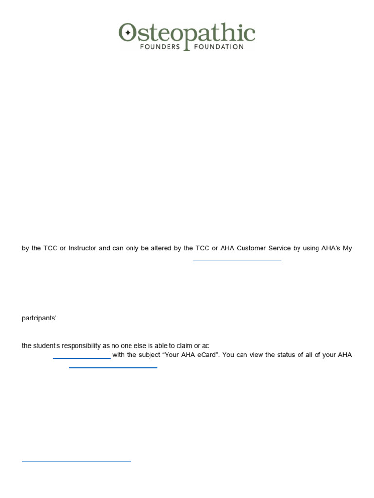 AHA-eCard-Memo | PDF