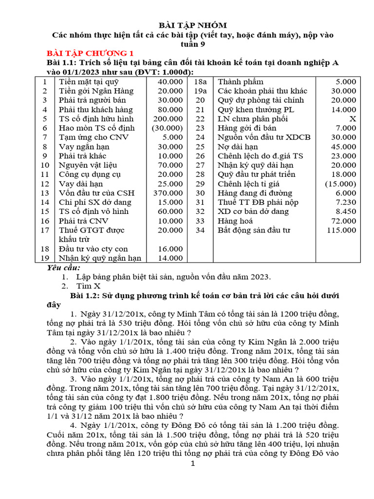 2024 Bai Tap Nhóm NLKT St3 | PDF