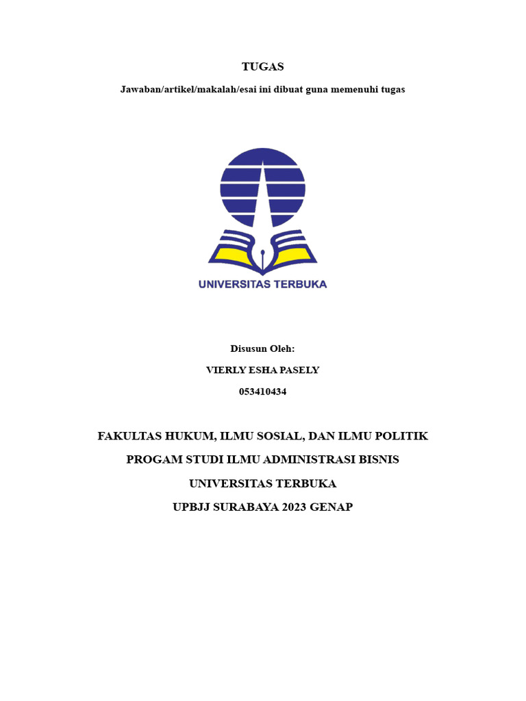 Tugas 3 BHS Indonesia | PDF