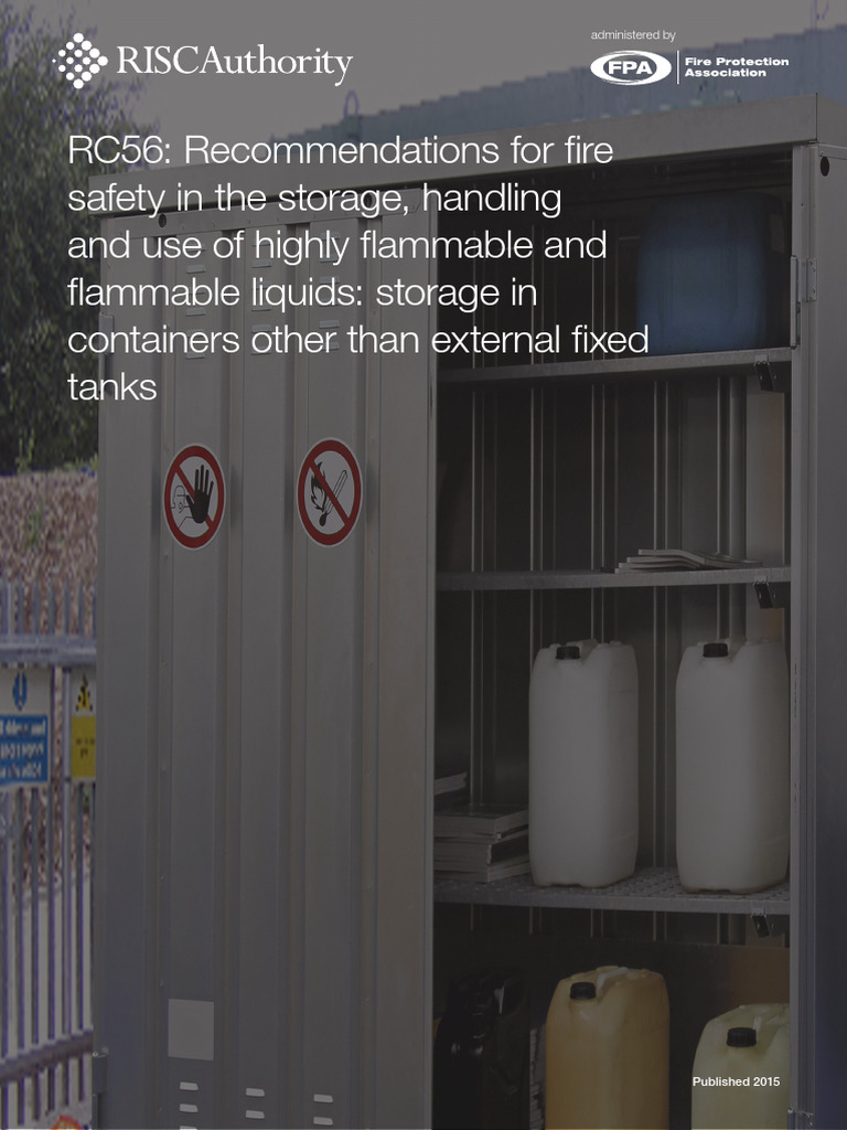 RC56 Recommendations For Fire Safety in The Storage of Highly Flammable ...