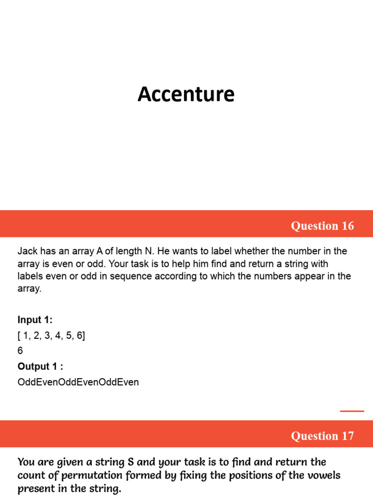 Accenture Coding 16 20 Pdf String Computer Science Function Mathematics 