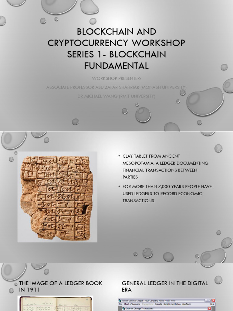 Powerpoint Slides - Blockchain Workshop 1 | PDF | Bitcoin | Public Key Cryptography