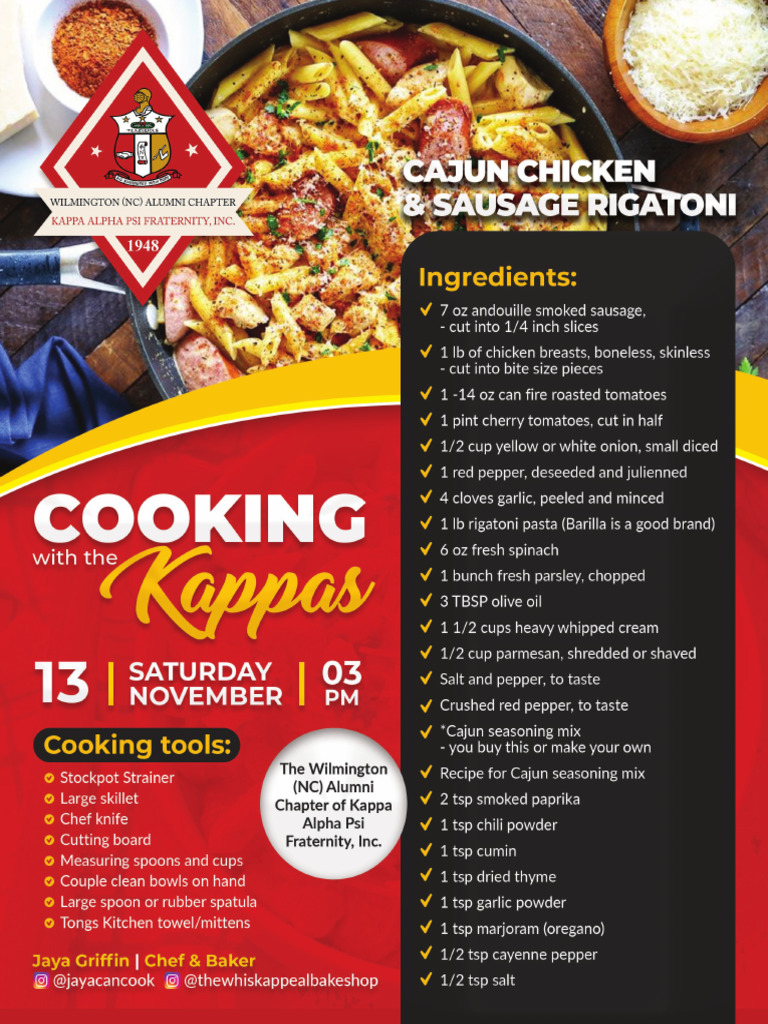 Cooking With The Kappas | PDF