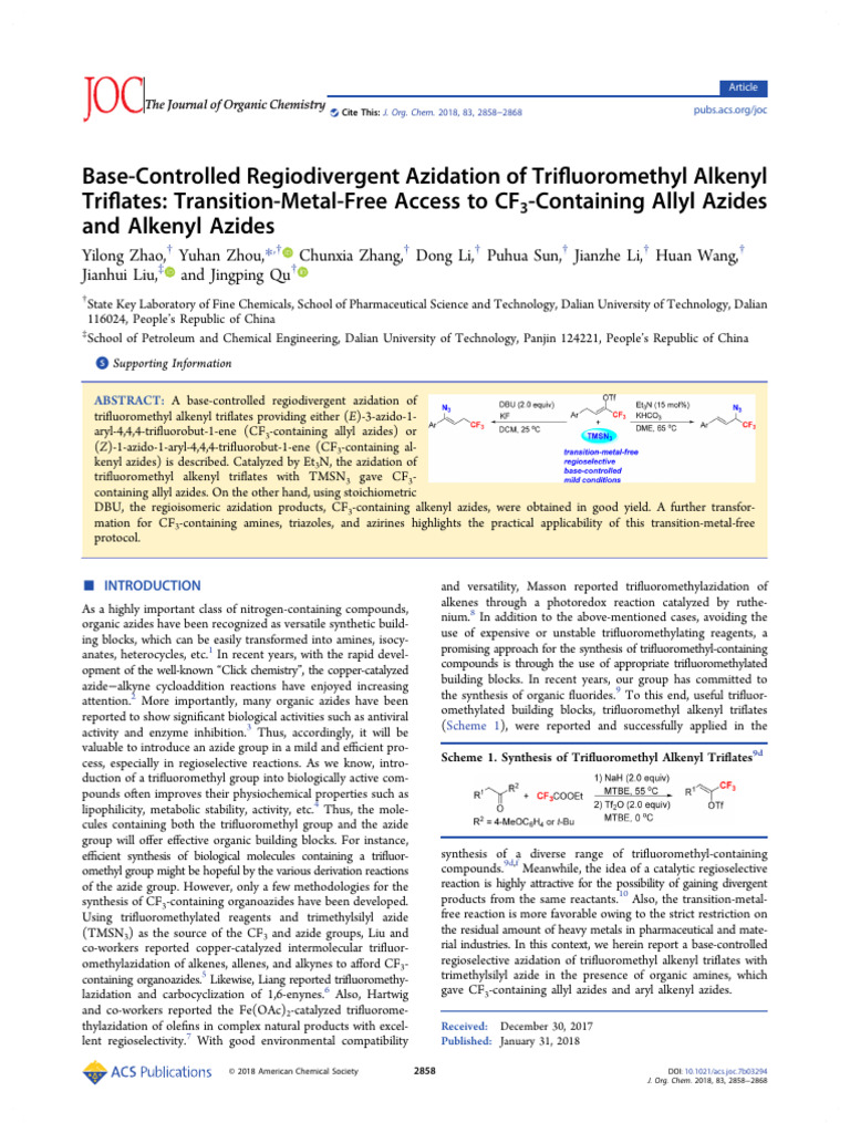 Sintesis de Azirina CON TOLUENO Y REDUCCION DE AZIDA | PDF | Alkene ...