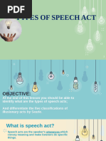 Searle's Classification of Speech Act | PDF | Semiotics | Human Communication