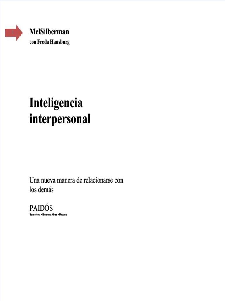 Inteligencia Interpersonal Mel Silberman | PDF | Cociente de ...