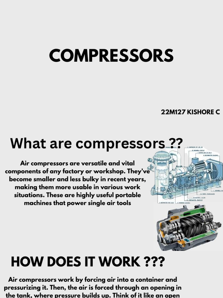COMPRESSORS (2) | PDF | Gas Technologies | Mechanical Engineering