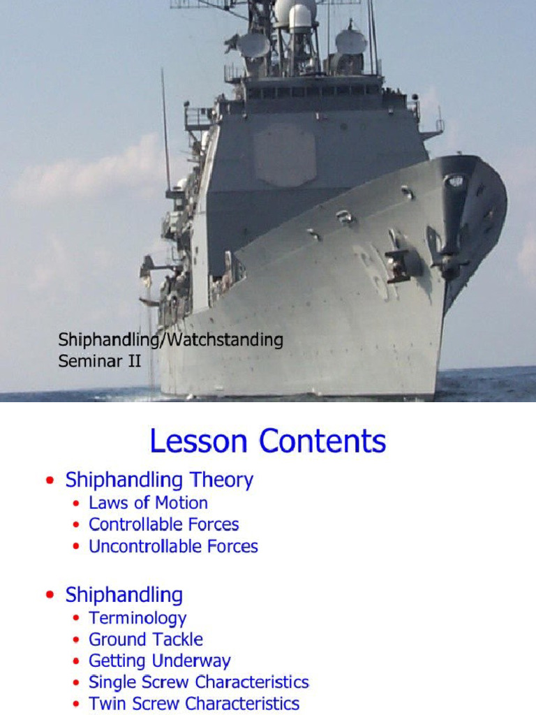 Ship Handling | PDF