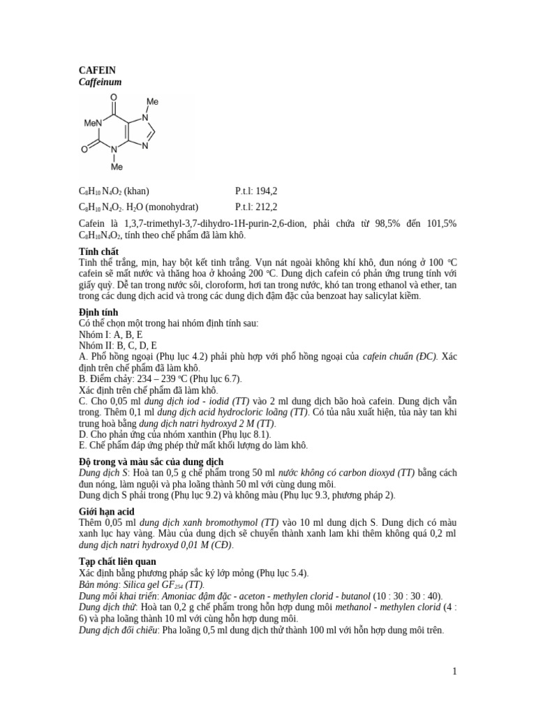 Cafein | PDF