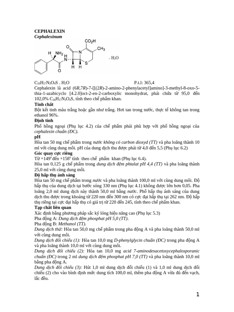 Cephalexin | PDF