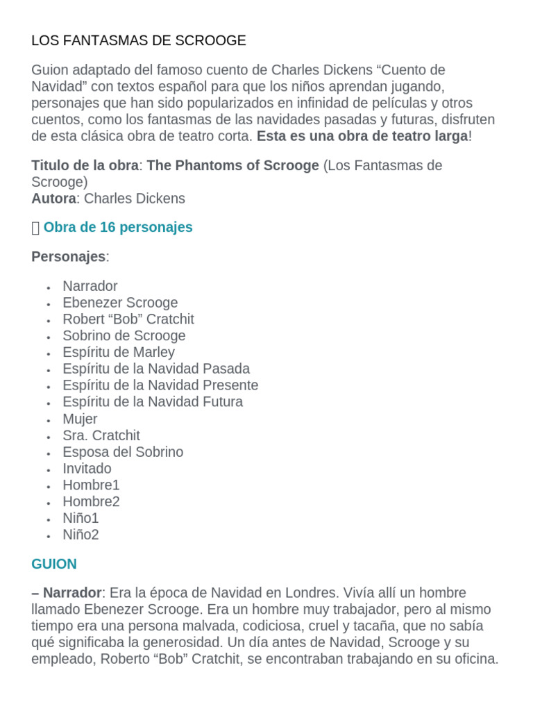 Los Fantasmas de Scrooge | PDF | Ebenezer Scrooge | El cascanueces