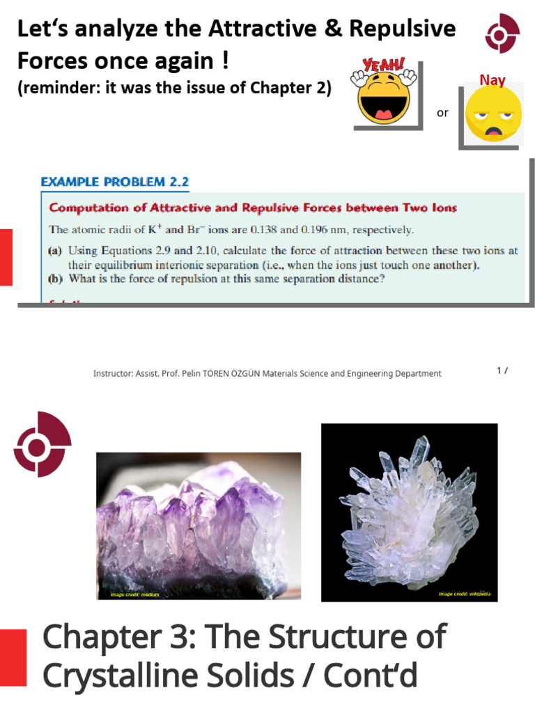 Week#3 | PDF | Crystal Structure | Crystal
