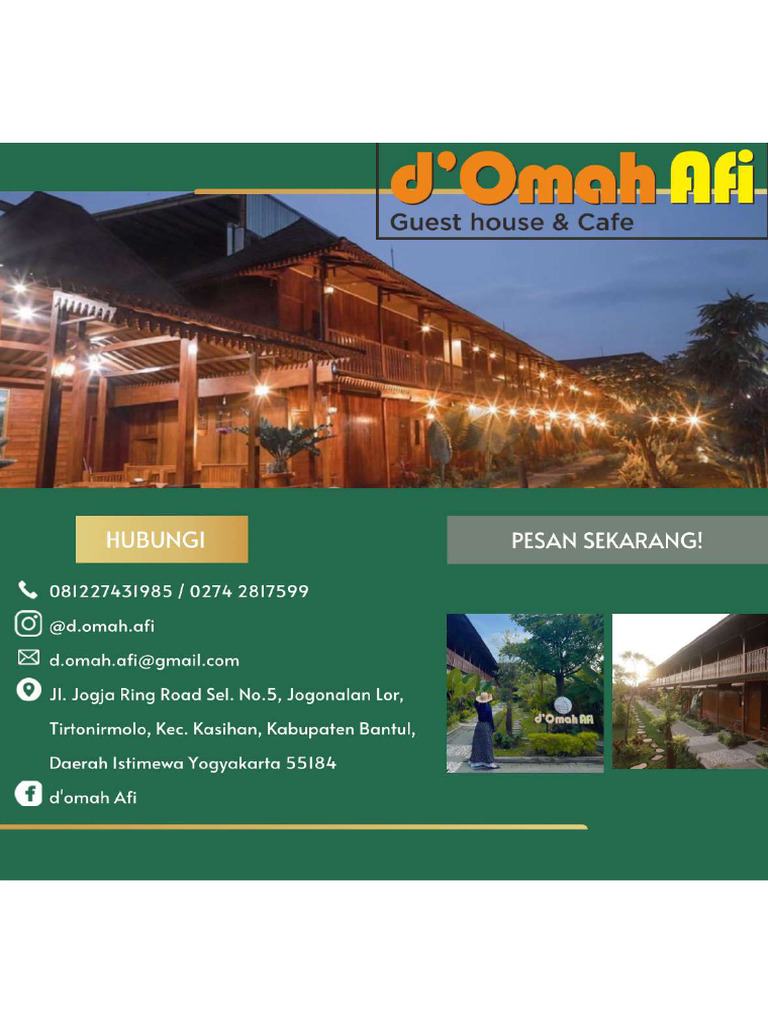 Price List Homestay Terbaru 2024 | PDF