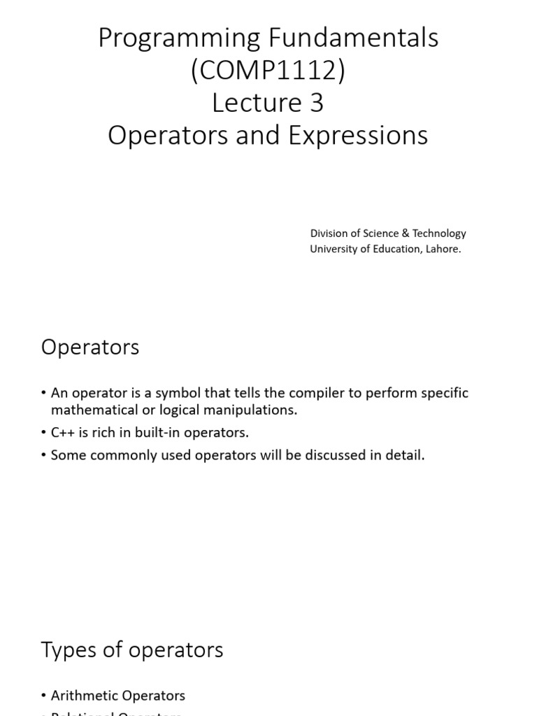 PF Ue Lec 3 | PDF | Software Engineering | Mathematical Logic