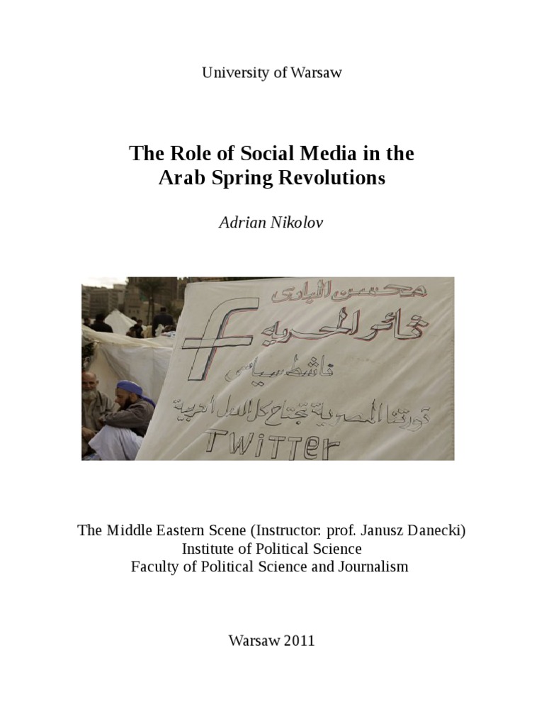 The Role of Social Media in The Arab Spring | PDF | Arab Spring ...