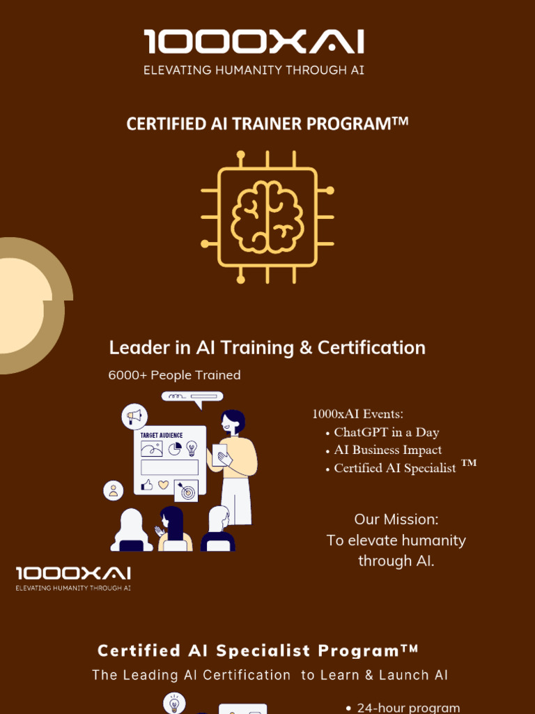 Certified AI Trainer ProgramTM | PDF