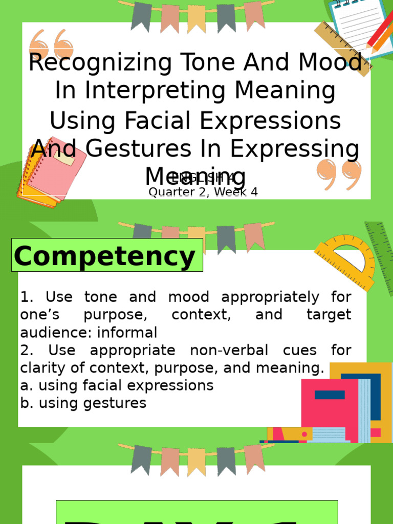 ENG Q2W4 PPT G-4 | PDF | Nonverbal Communication | Communication
