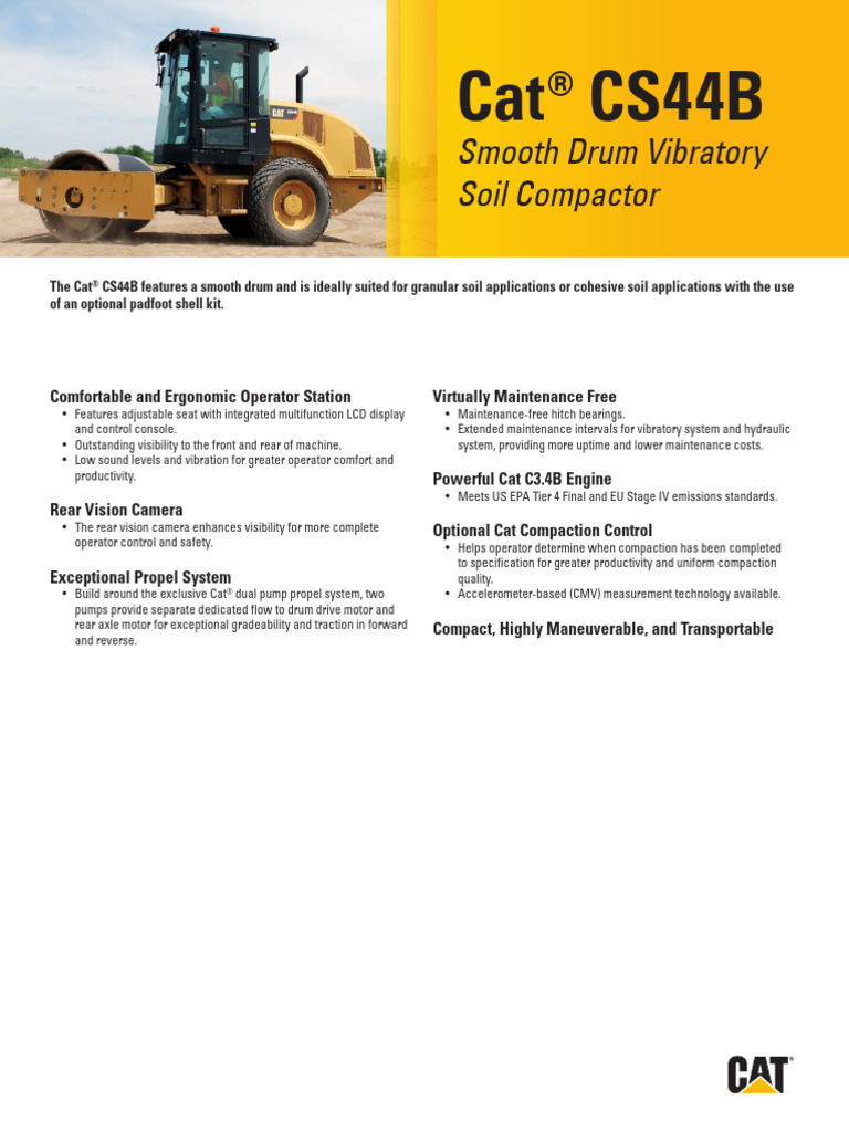 Cat CS44B | PDF | Automotive Technologies | Automotive Industry