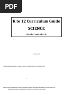 Science K-10 Curriculum Guide | PDF | Learning | Curriculum