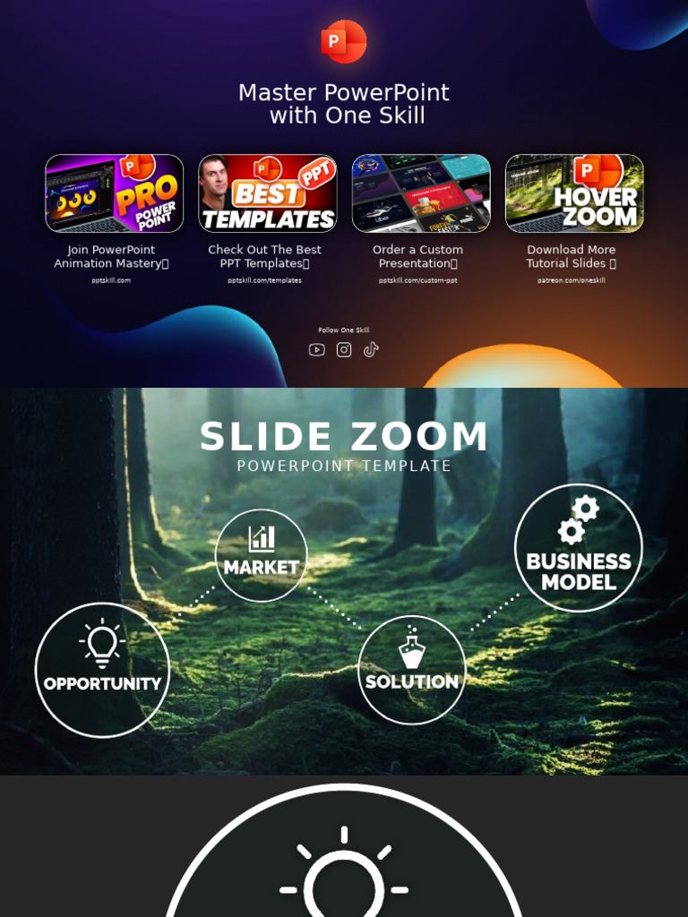 Slide Zoom Template by One Skill | PDF