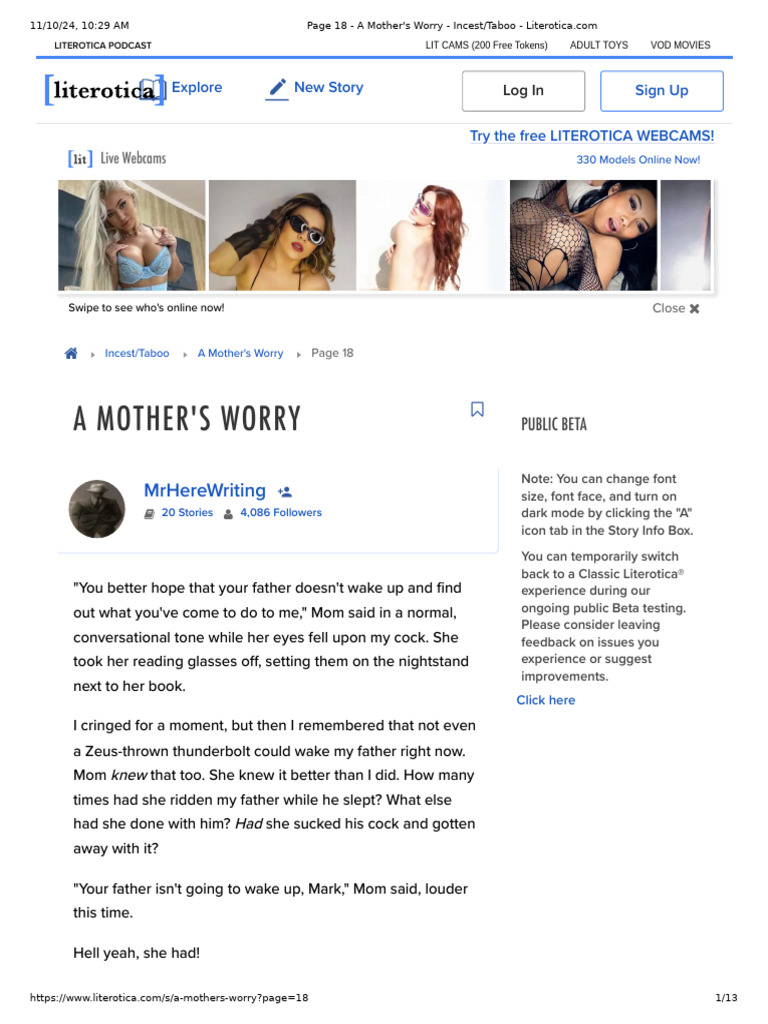 Page 18 - A Mother's Worry - Incest - Taboo | PDF