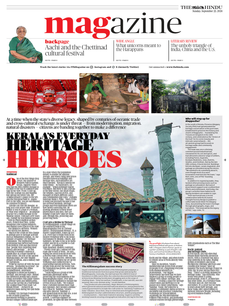 The HINDU Sunday Magazine Chennai HD 22 09 2024 | PDF | Kerala