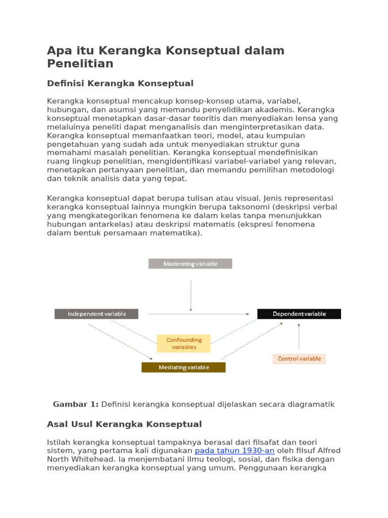 Pentingnya Kerangka Konseptual Penelitian | PDF | Karier & Perkembangan