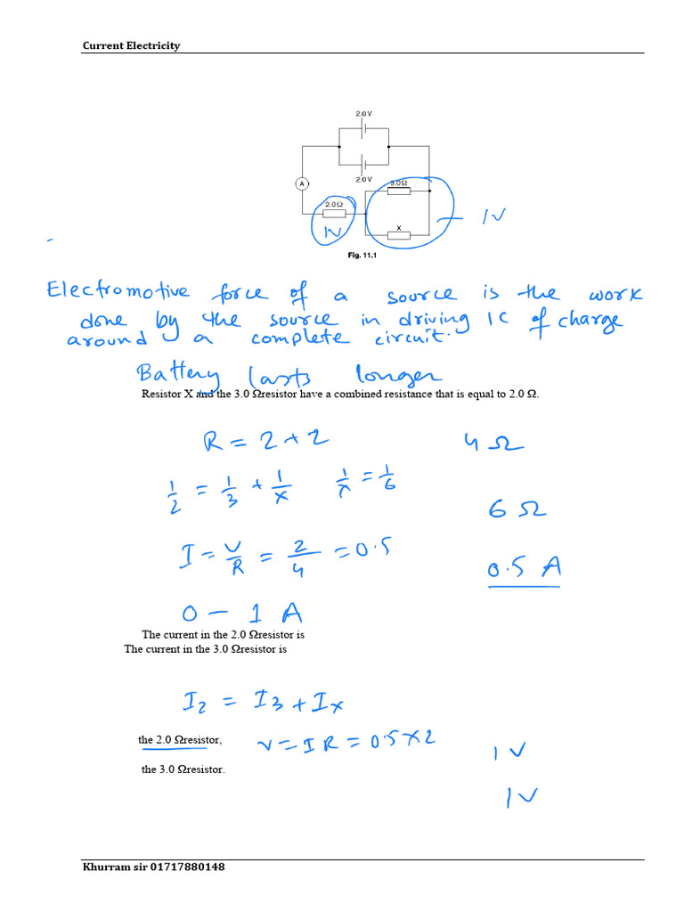 Current Electricity 2 | PDF | Voltage | Electrical Resistance And ...