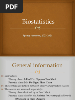 Biostatistics Formula Sheet | PDF