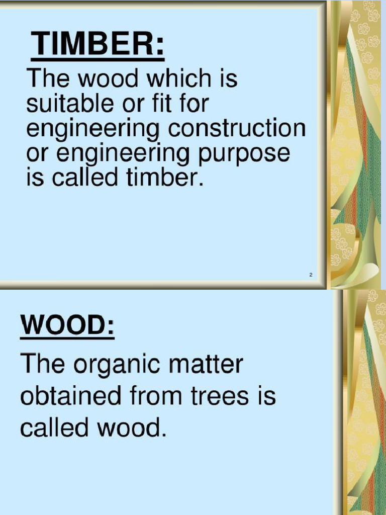 Timber | PDF