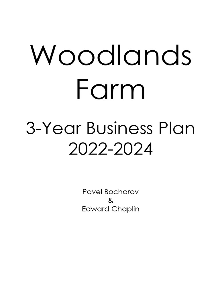 Woodlands Farm: 3-Year Business Plan 2022-2024 | PDF | Crop Rotation | Agriculture
