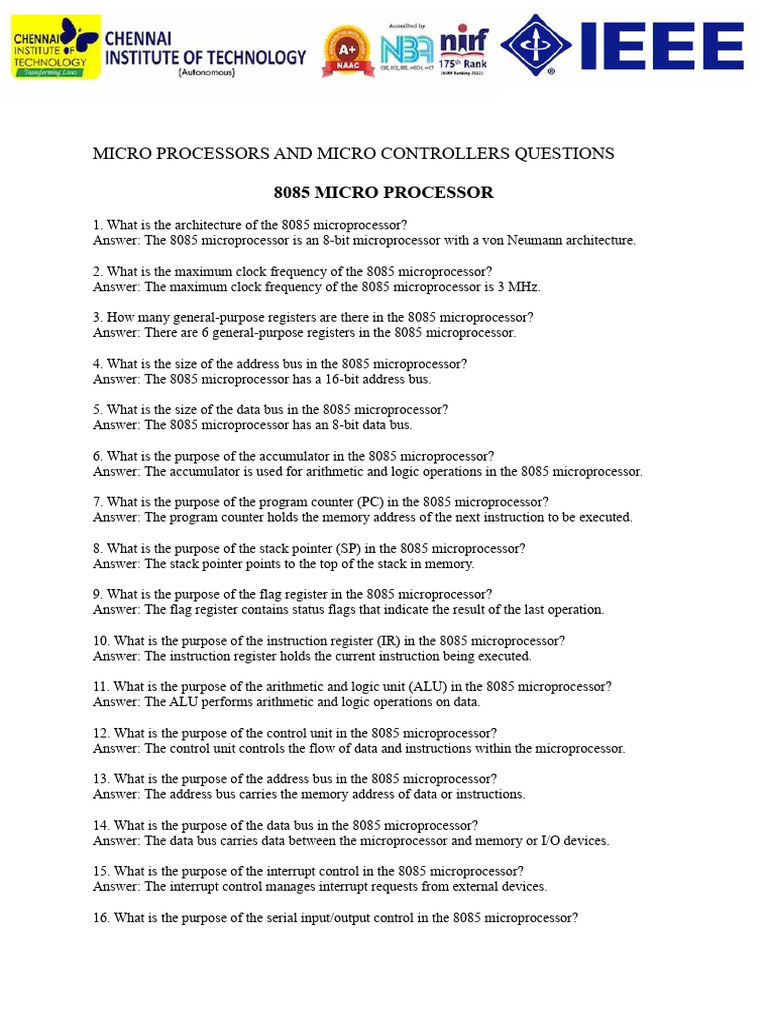 Embedded Interview Questions | PDF | Internet Of Things | Central Processing Unit