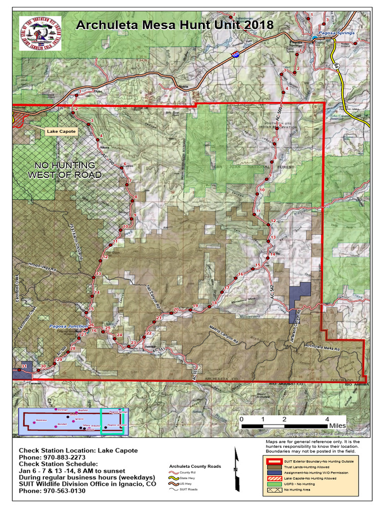 Archuleta Unit Map 2018 | PDF