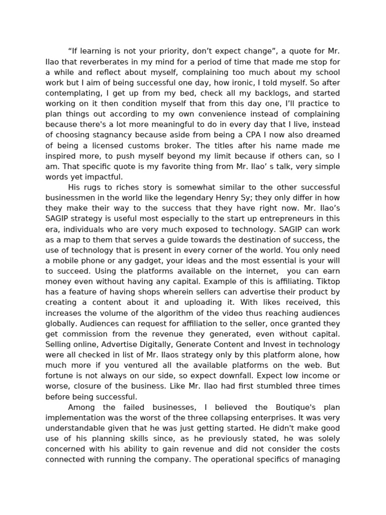 Reflection Paper - Topic - 5 Strategies To Thrive in The New Normal ...