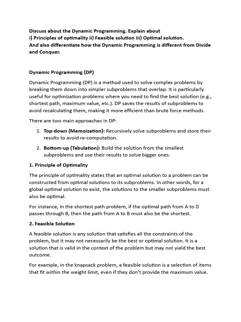Daa Unit-3 (Mid-1) | PDF | Dynamic Programming | Graph Theory