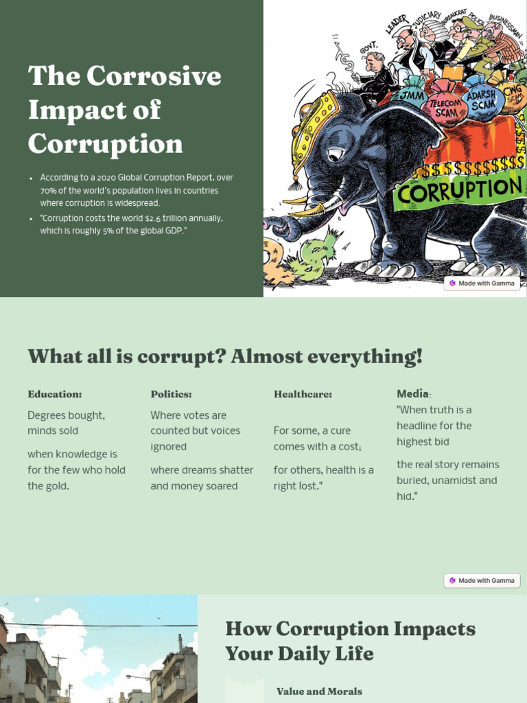 The Corrosive Impact of Corruption | PDF | Political Corruption ...