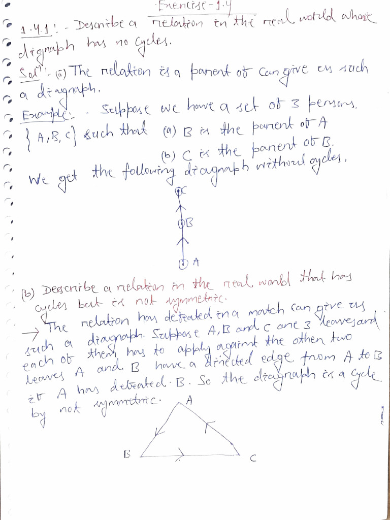 Directed Graph Exercise | PDF