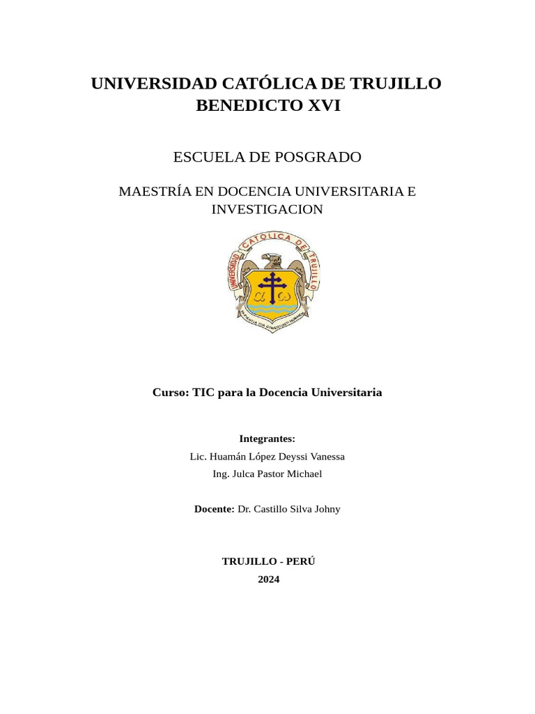 Tarea 1 Tic Instituciones | PDF | Enseñando | Diseño instruccional
