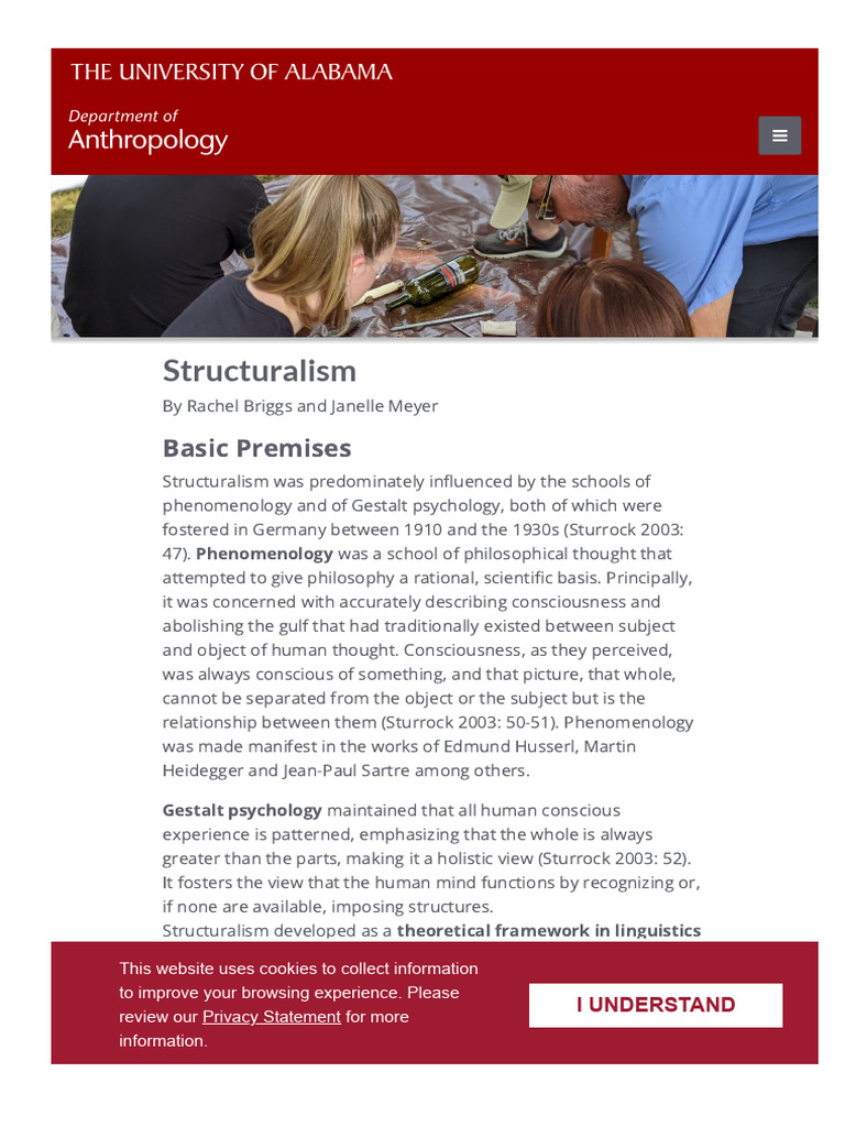 structuralism | PDF | Phenomenology (Philosophy) | Liberal Arts Education