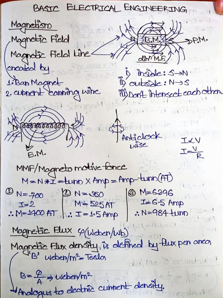 Basic Electrical Engineering Notes.1. (CE & JFT) .SEM-1.2024 | PDF