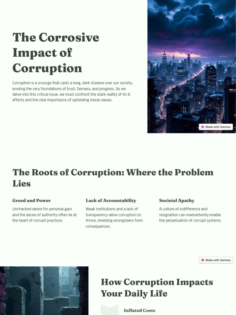 The Corrosive Impact of Corruption | PDF | Corruption | Social Psychology
