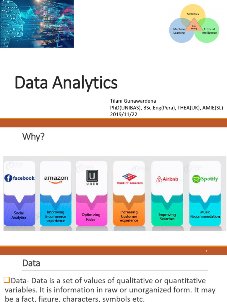 Dataanalytics 191124003453 | PDF | Analytics | Data Analysis