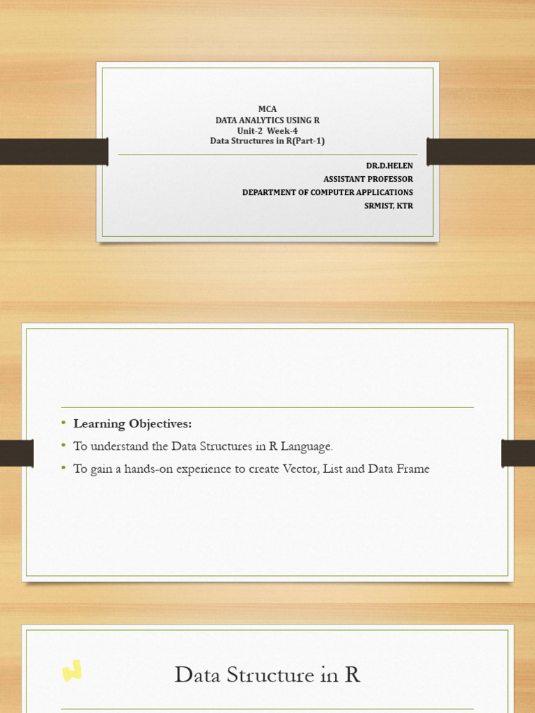 Data Structure in R Seq5 | PDF | Data Structure | Data