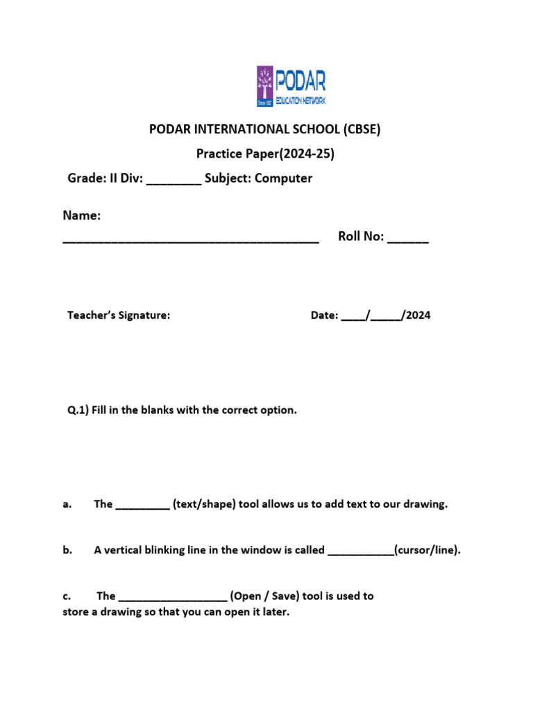 1731152599221.revision Paper II COMPUTER | PDF | Computers