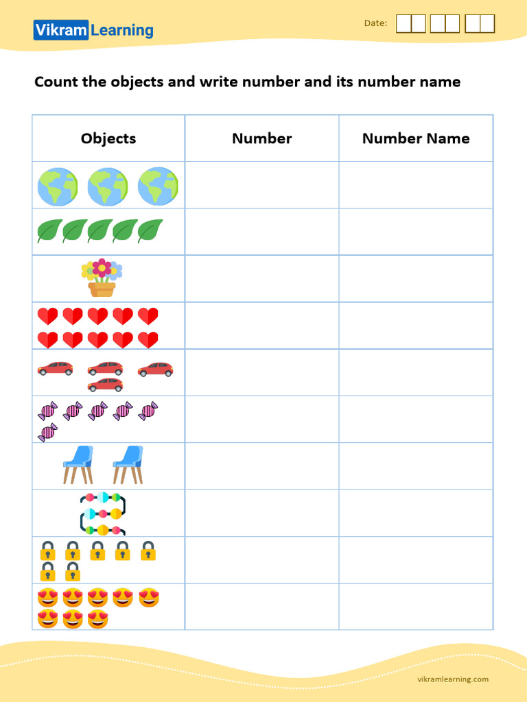 Vikram Learning Printable Worksheets 1712200070479 | PDF