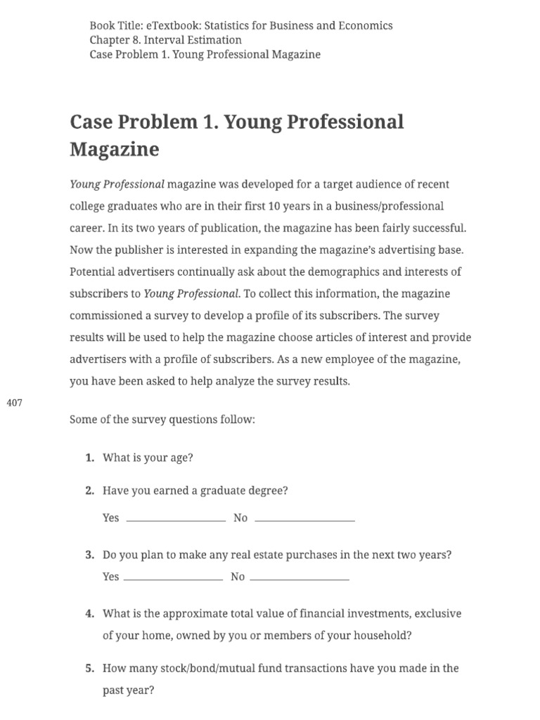 Case Young Professional | PDF