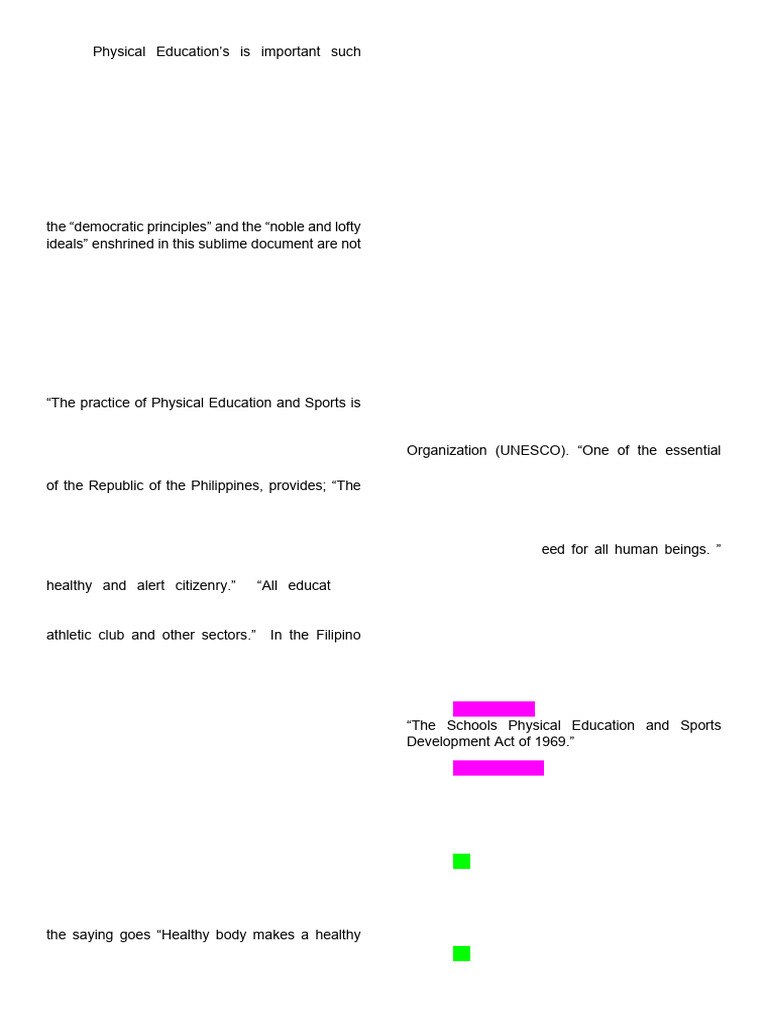 Physical | PDF | Physical Education | Sports