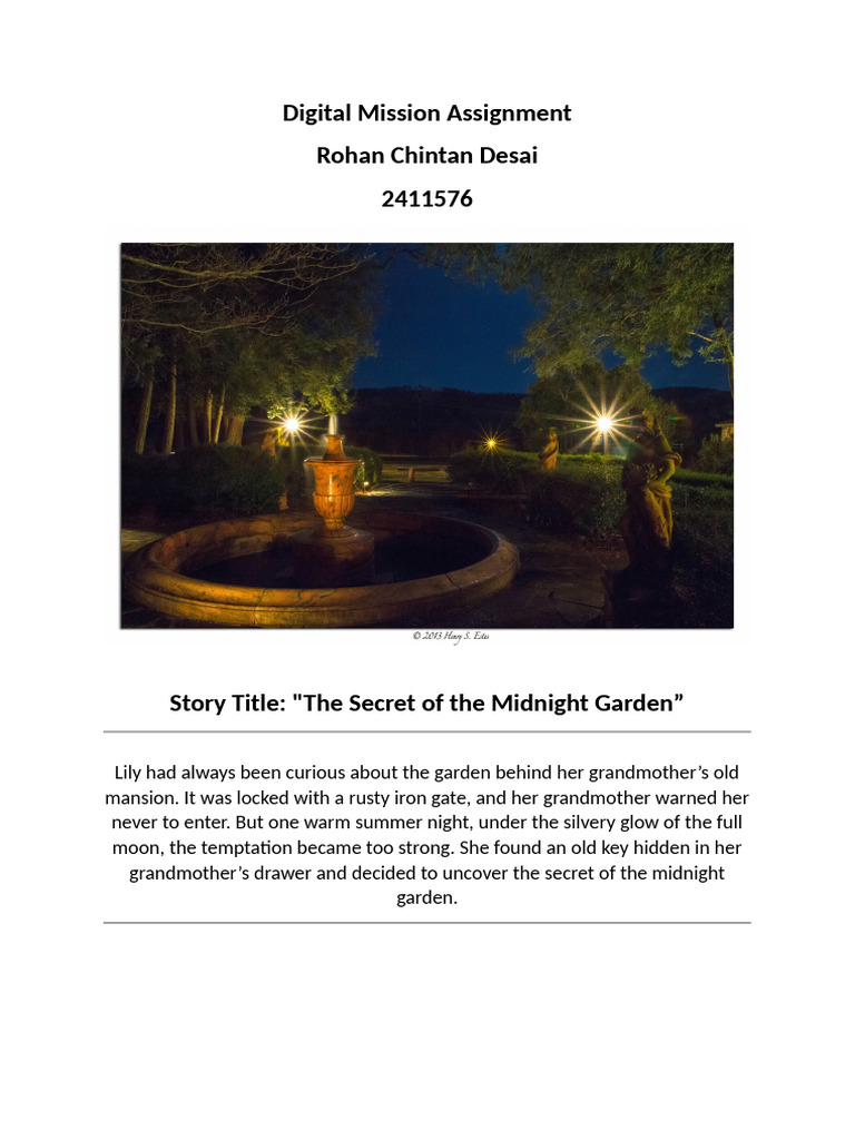 Digital Mission Assignment | PDF | Home & Garden | General Fiction